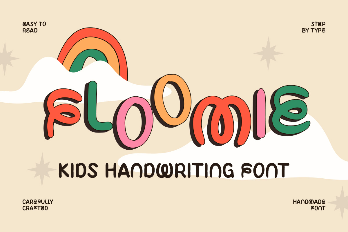 A Joyful Kids Handwriting Font - Floomie - Font Kingdom
