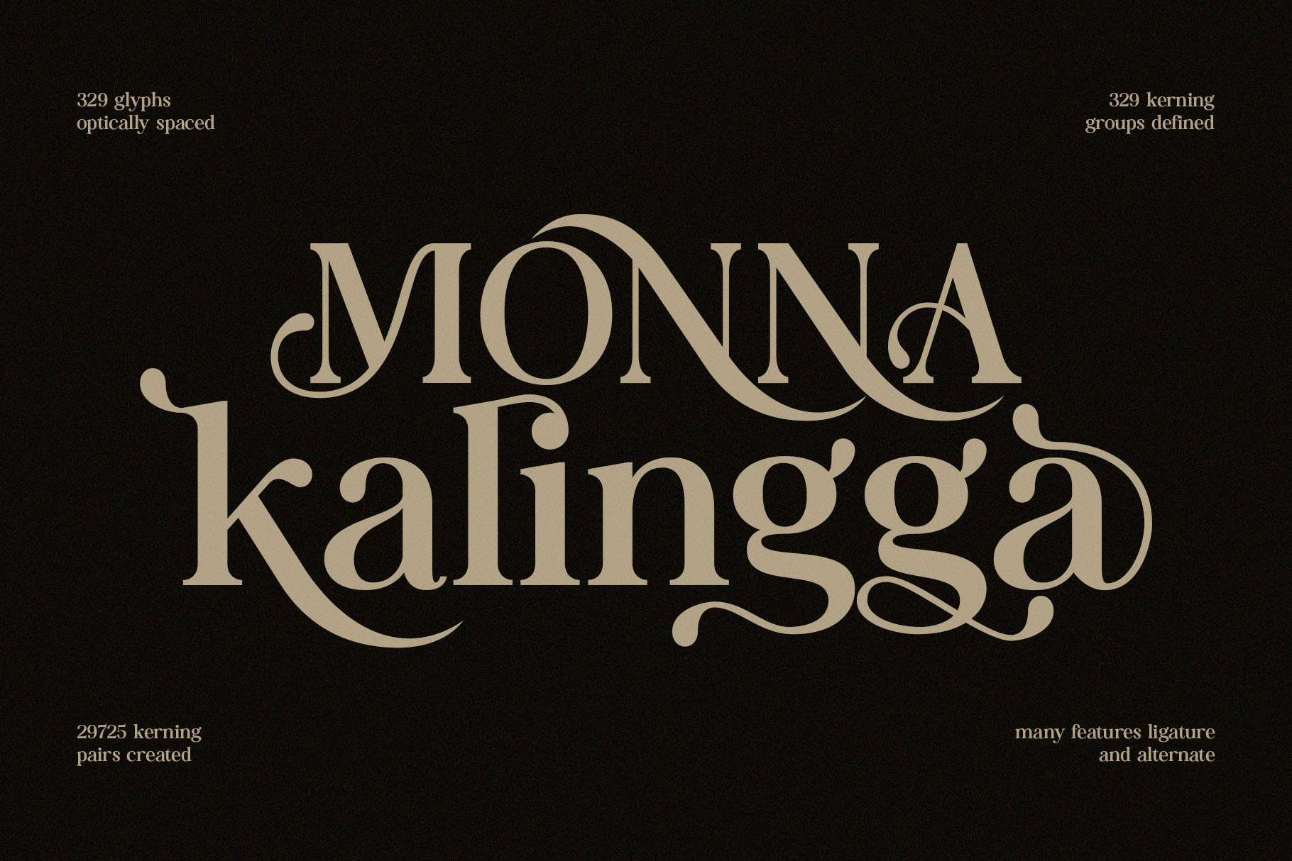 Monna Kalingga Decorative Serif Font - Font Kingdom